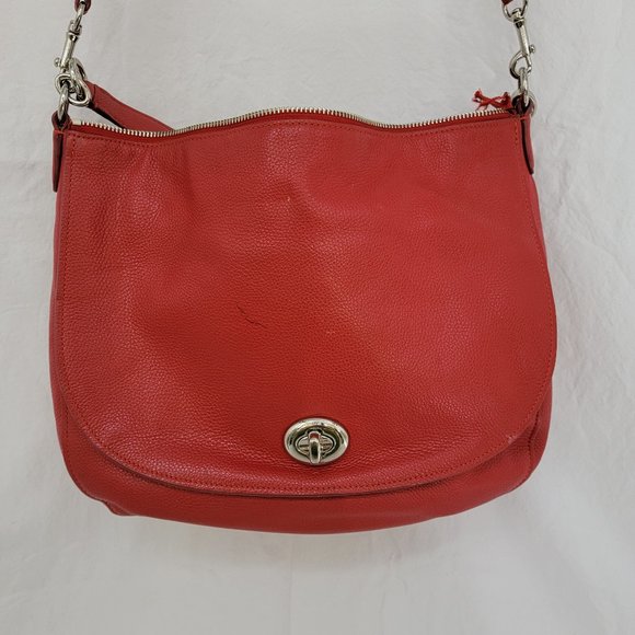 Coach | Bags | Coach Convertible Crossbody Tote Large Red Leather ...